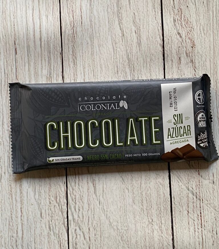 CHOCOLATE COLONIAL SIN AZUCAR 55% CACAO X 100 GRS X UN - MiSer Diet