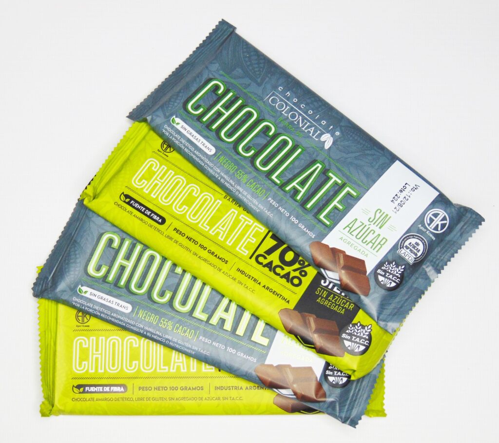 Chocolate Colonial 70% Cacao Con Stevia - 100 Grs - MiSer Diet